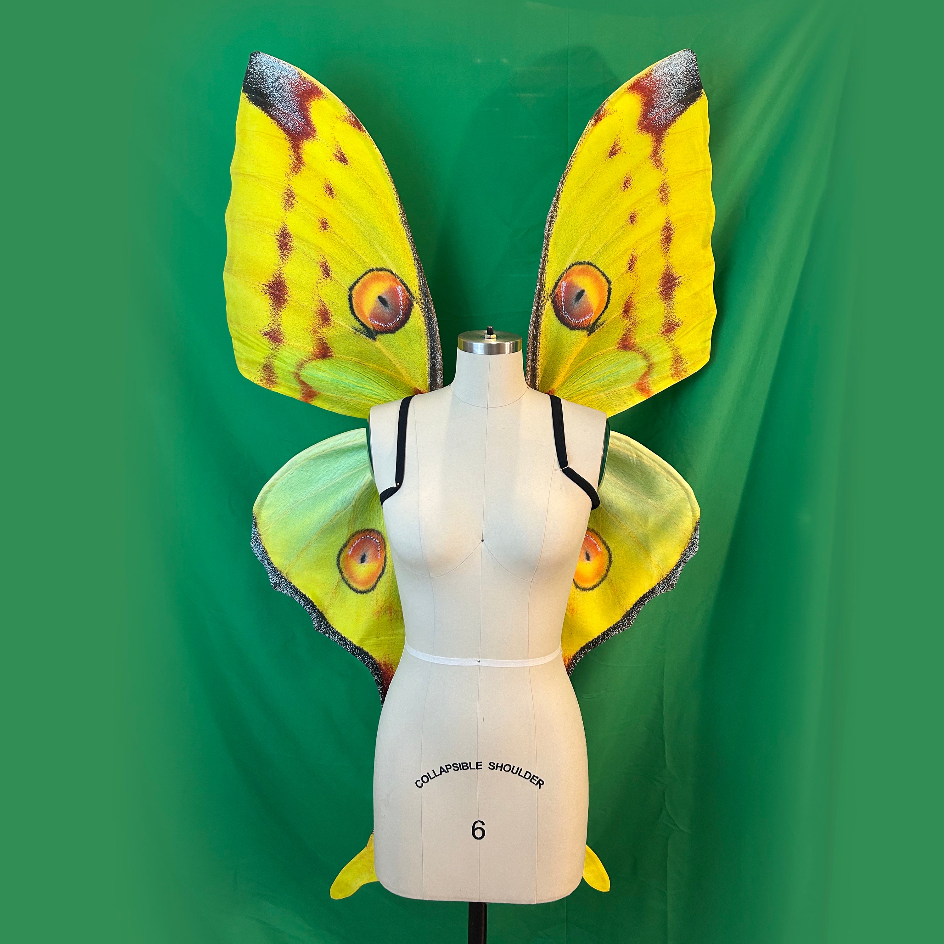 In Stock - Comet Moth Costume Wings Madagascan Moon Moth Large - Etsy