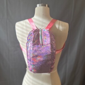 Small Pink Snail Shell Backpack in Pink Glitter - Etsy