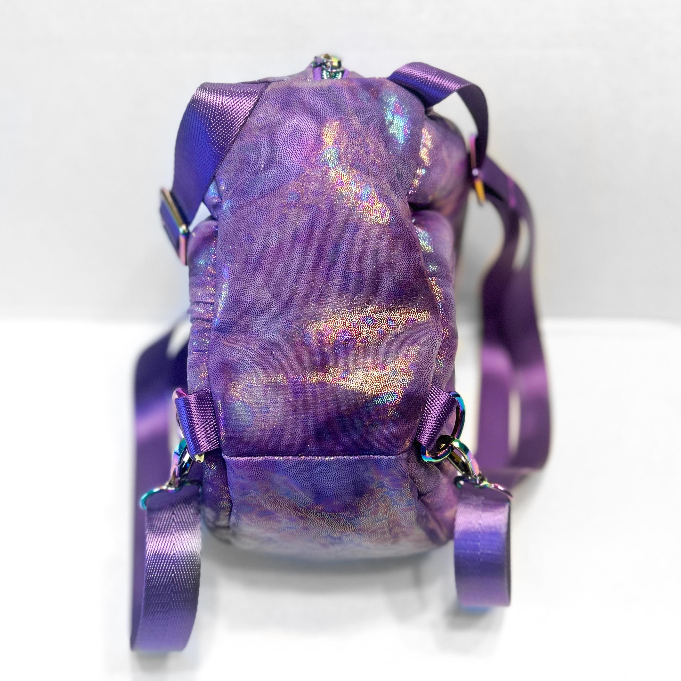 Ren Faire Bag, Goblincore Snail Shell Backpack in Iridescent Purple ...