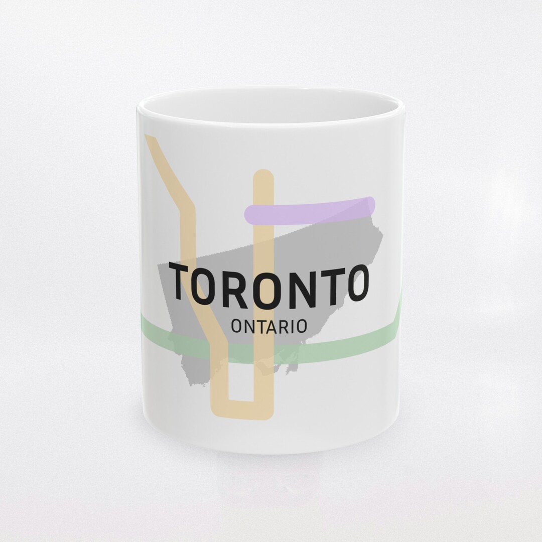 Toronto Subway Map Mug / Subway Design Drinkware - Etsy