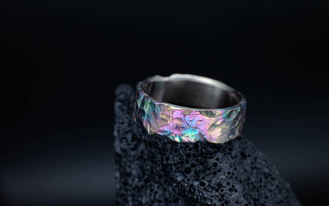 Hypoallergenic Titanium Ring,titanium Ring Men,purple Titanium Band ...