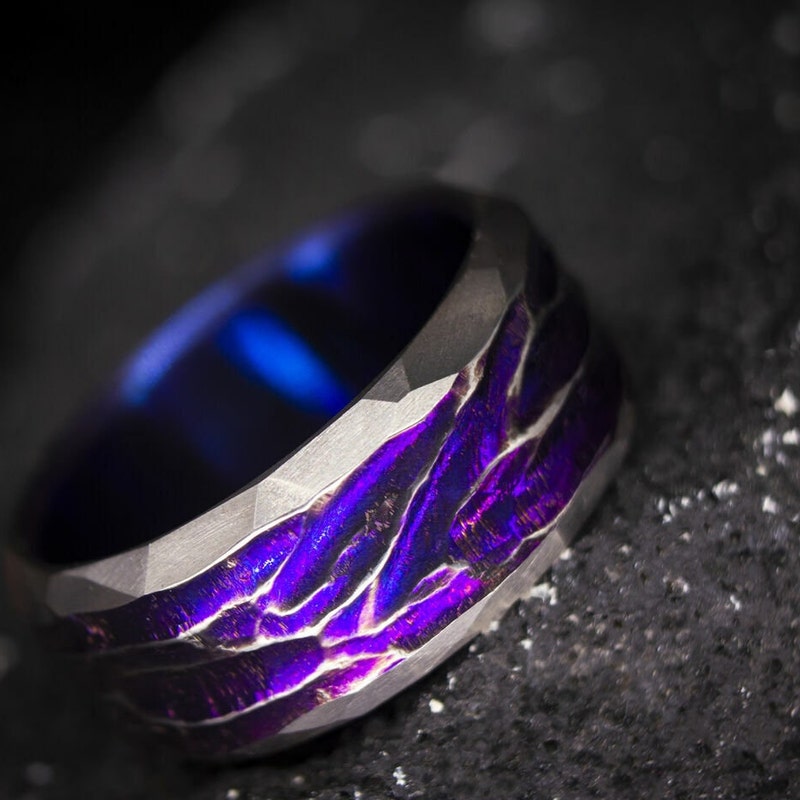 Purple Wedding Band - Etsy