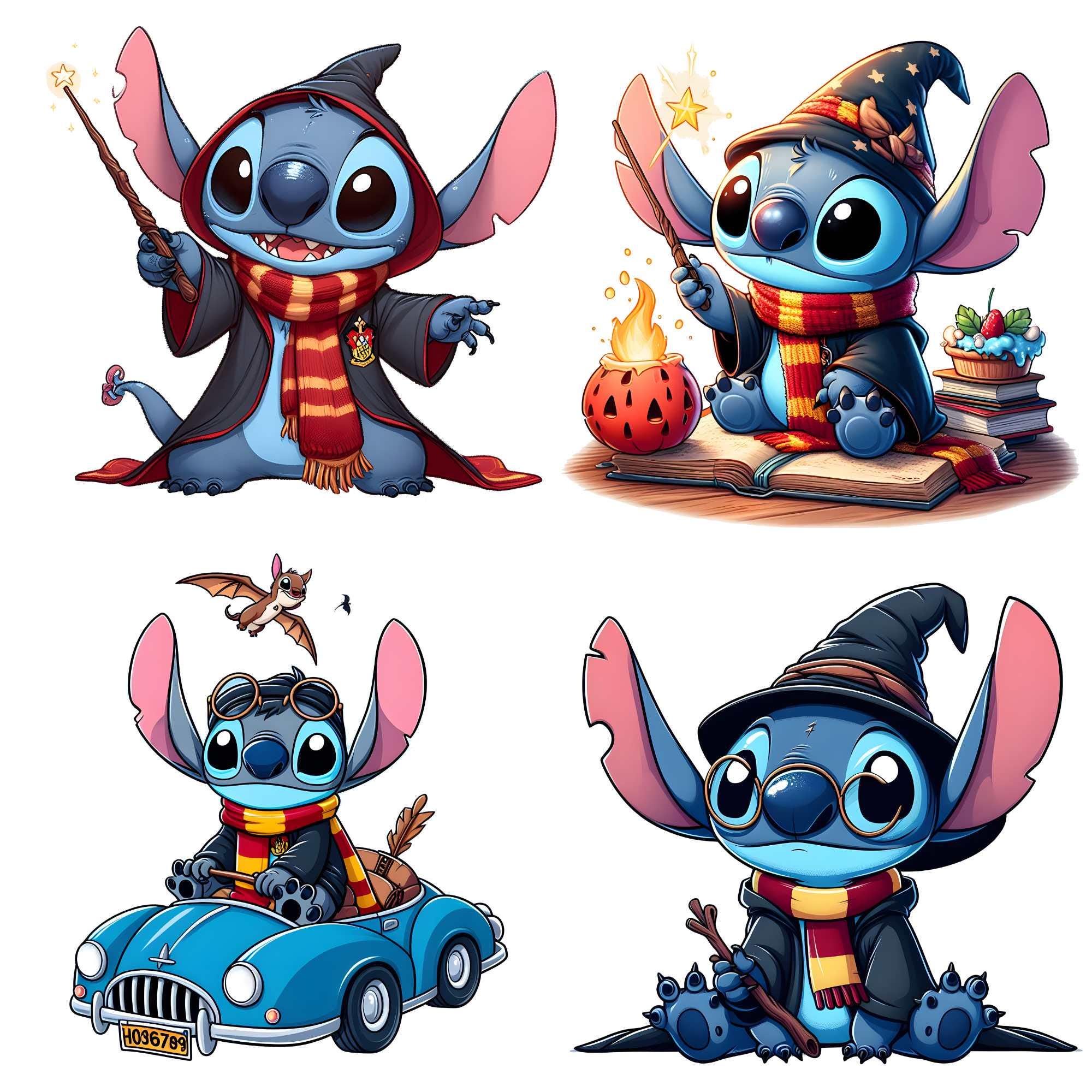 Stitch Potter Splash and Watercolor Transparent PNG File for ...
