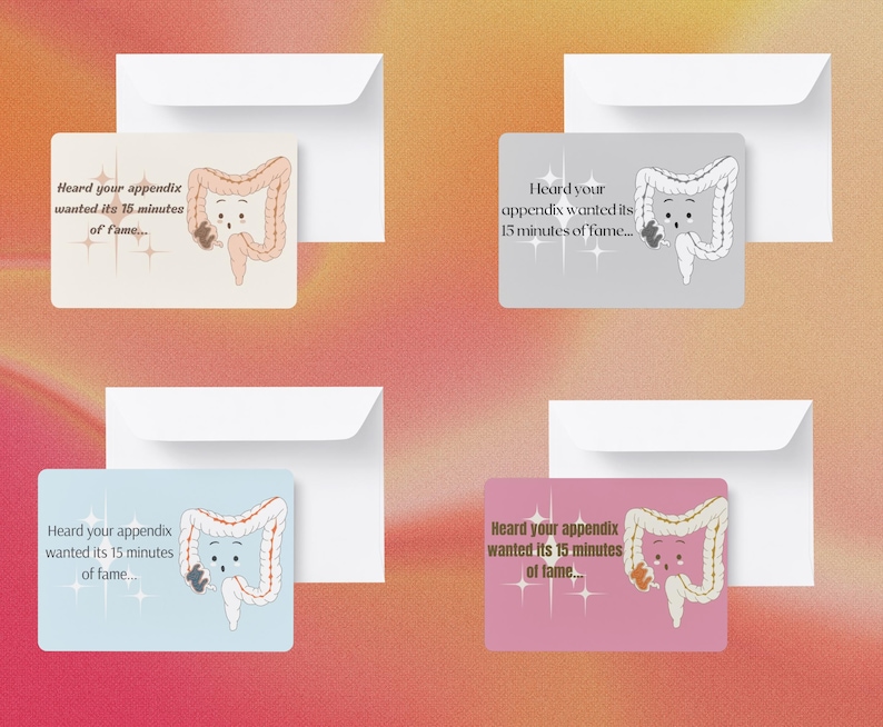 Editable Get Well Soon Card, Appendectomy, Post Surgery, Printable ...