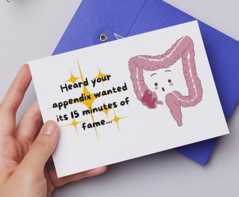 Editable Get Well Soon Card, Appendectomy, Post Surgery, Printable ...