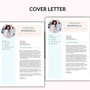 Ats-friendly Resume/cv Template Editable Canva Designs Cover Letter ...