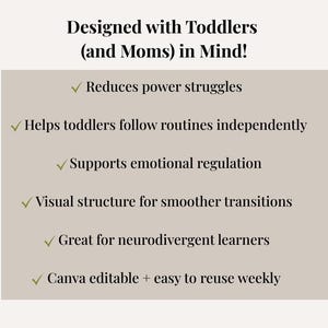 Toddler Daily Routine Chart + Checkmark & Emoji Tokens – Visual ...