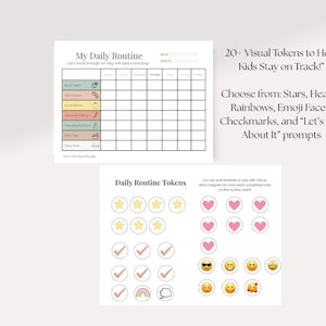 Editable Daily Routine Chart for Toddlers – Visual Schedule for Kids ...