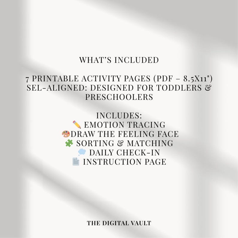 Emotions Worksheet Pack for Toddlers & Preschool: Social Emotional ...