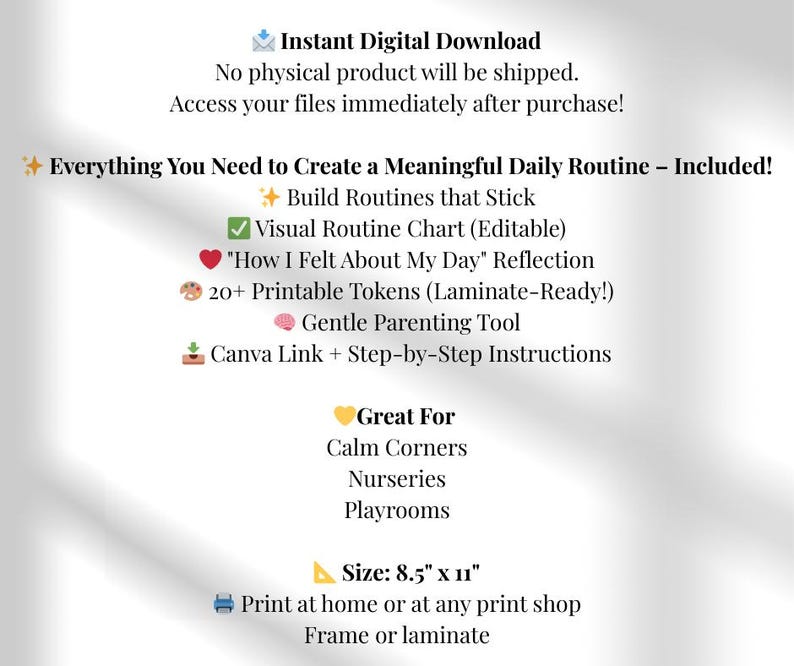 Editable Daily Routine Chart for Toddlers – Visual Schedule for Kids ...