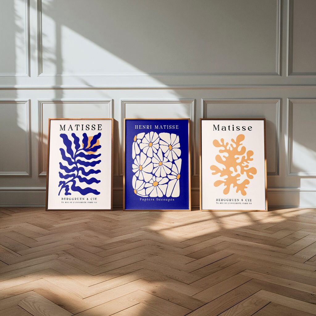 Matisse Wall Art, Set of 3 Retro Poster, Gallery Wall Set, Matisse ...