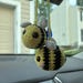 Crochet/amigurumi Bumble Bee Car Decor | Rear View Mirror Accessory ...