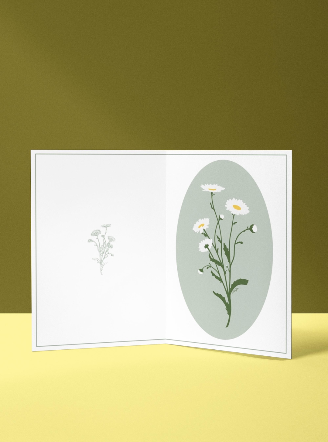 Daisy Card, Printable, Suitable for Any Occasion - Etsy