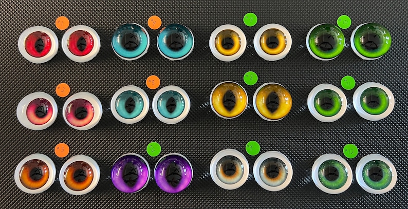 READY TO SHIP 2'' Acrylic Eyes for Fursuits & Other Costumes - Etsy
