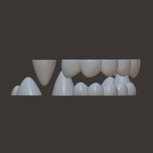 Toony Canine Teeth - STL File for 3D Printing - Etsy