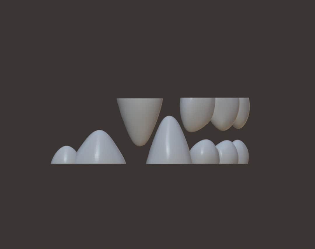 Toony Canine Teeth - STL File for 3D Printing - Etsy