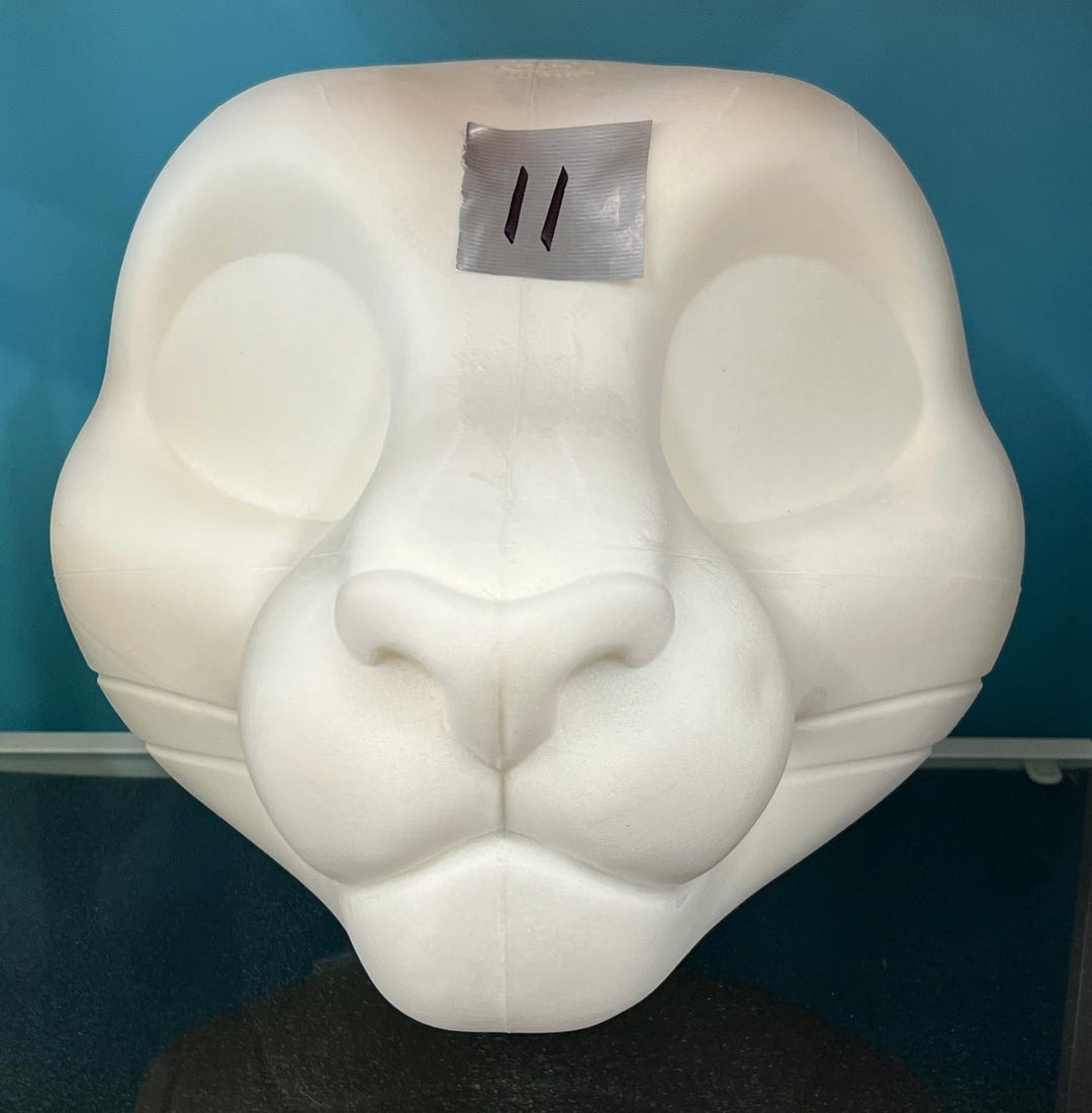 CLEARANCE #11 DIY Foam BIG Toony Feline Head Base for Animal Costumes ...