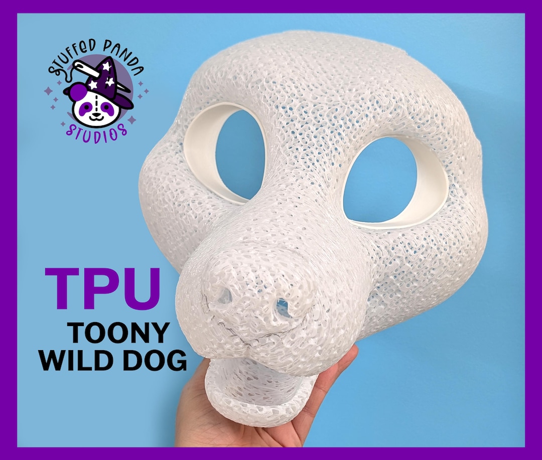 TPU Toony African Wild Dog Wolf Canine Diy Base for Fursuit or Mascot ...