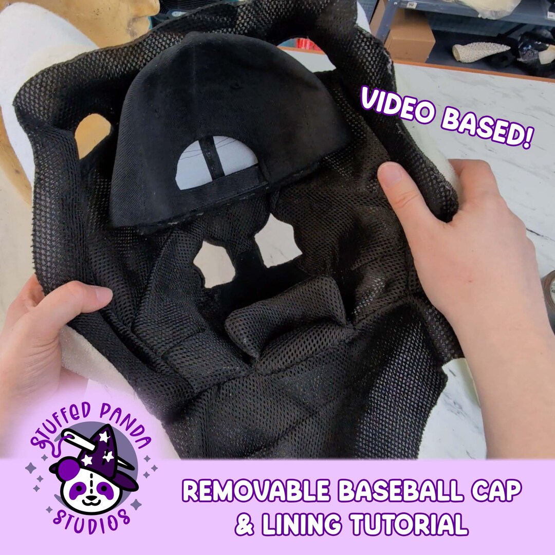 Removable Baseball Cap & Lining Material - Video Tutorial - Etsy