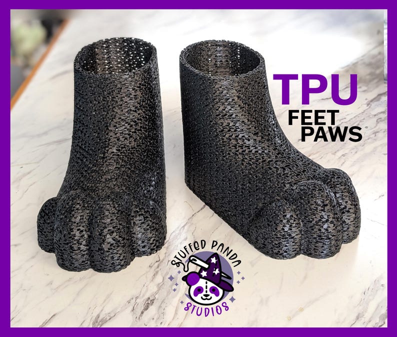 Slim Anthro TPU Fursuit Feet Paws - Etsy