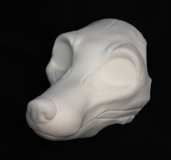 DIY realistic small fox foam mask base for creating animal | Etsy