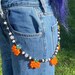 Kandi Halloween Pumpkin Belt Loop Chain, Alt Spooky Accessory for Fall ...