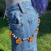 Kandi Halloween Pumpkin Belt Loop Chain, Alt Spooky Accessory for Fall ...
