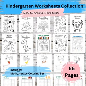 Back-to-school Activity Bundle |toddler Tracing | Number, Matching ...