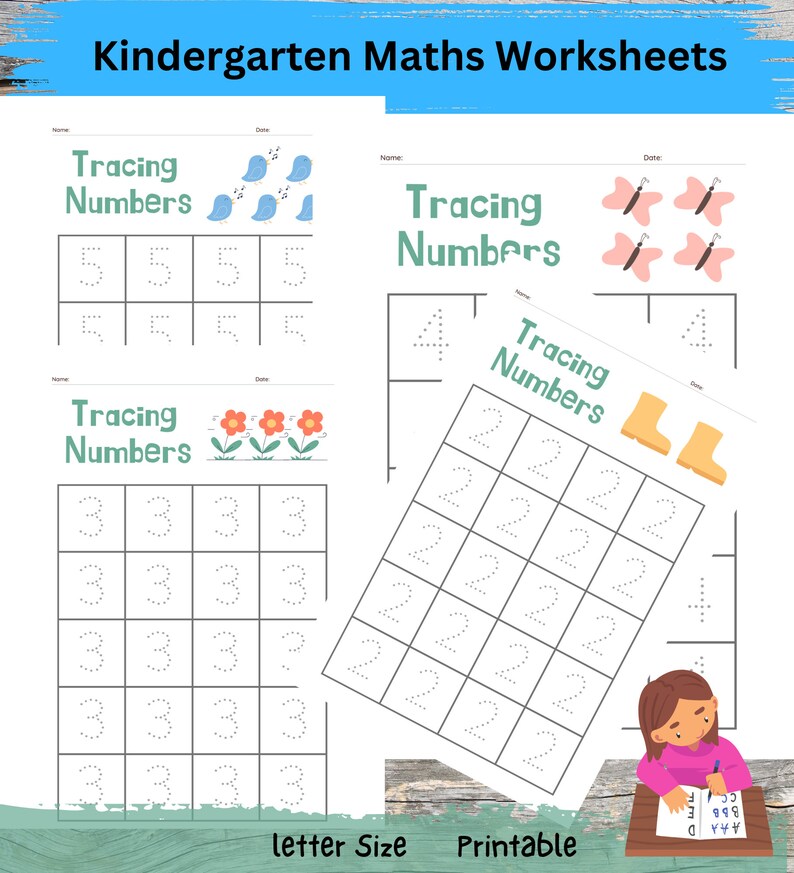 Back-to-school Activity Bundle |toddler Tracing | Number, Matching ...