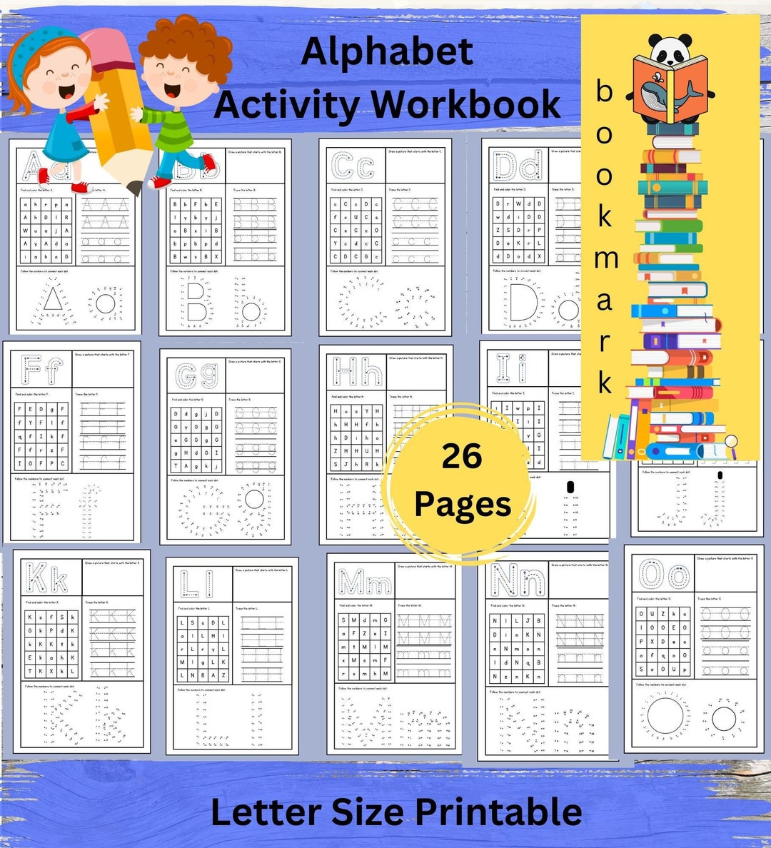 Alphabet Tracing Workbook Learn to Write the Alphabet PDF Bonus ...