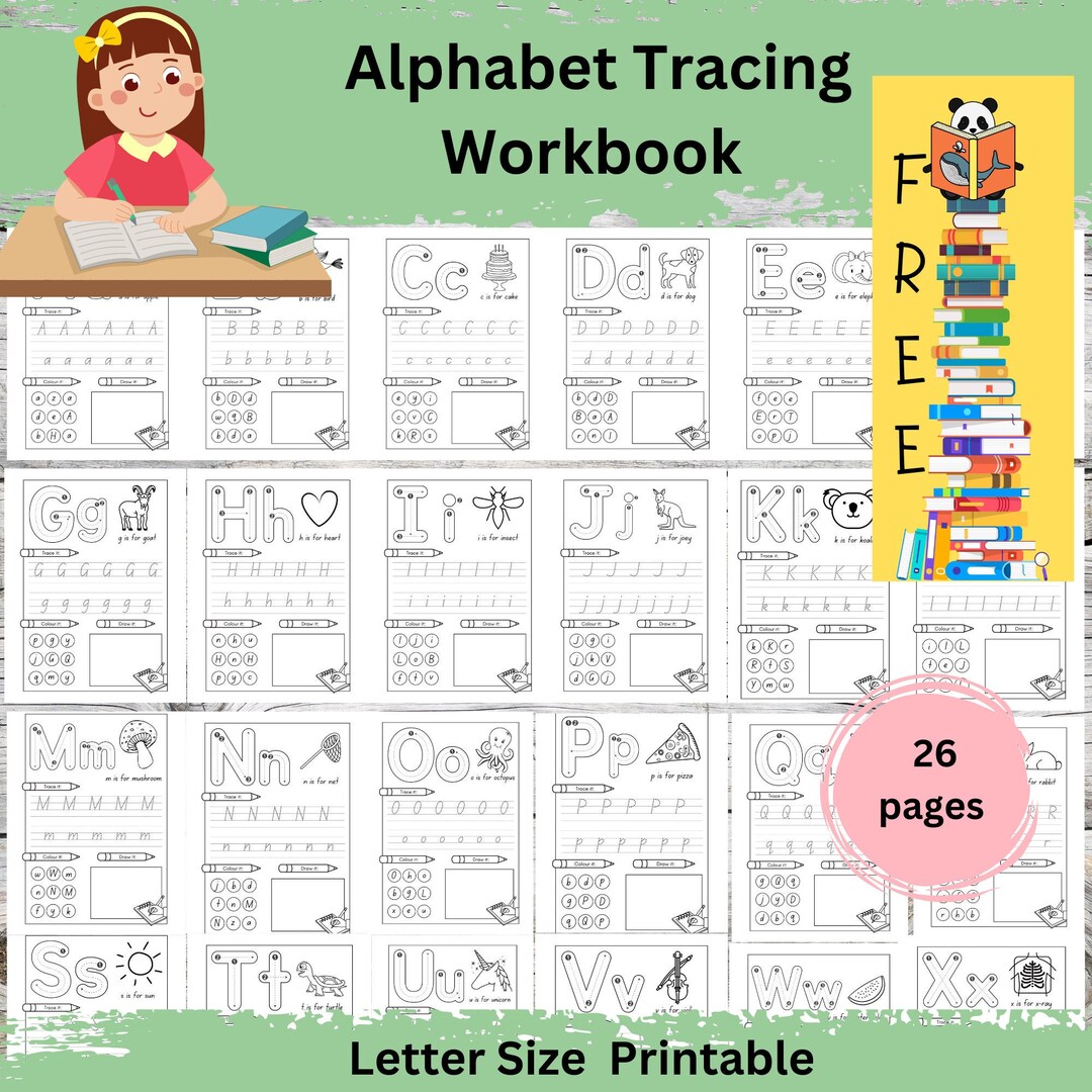 Alphabet Tracing Workbook | Learn to Write the Alphabet | PDF + Bonus ...