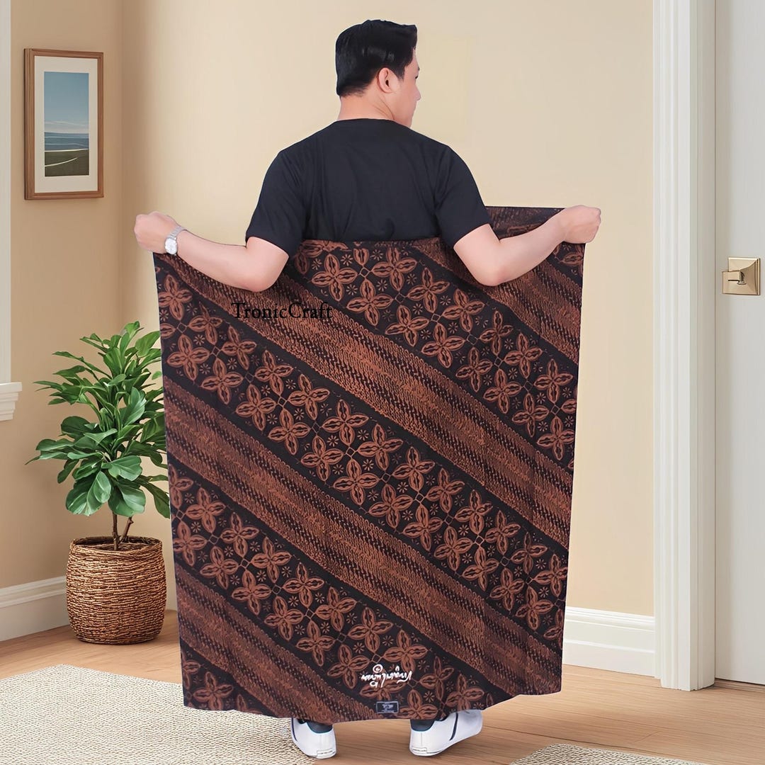 Sarong Batik Parang Kawung Traditional Indonesian Handcrafted Men's ...
