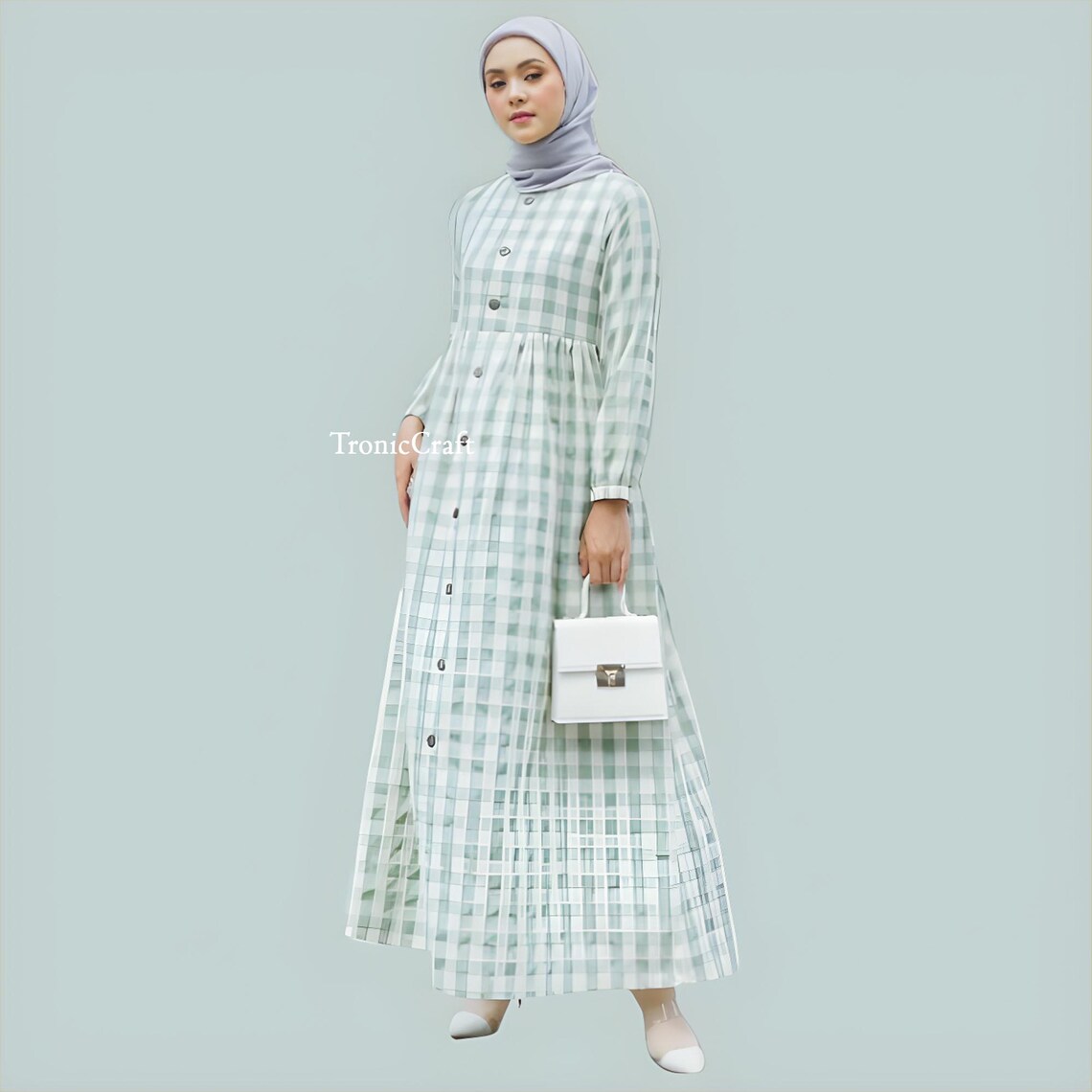 Le Khari Dress Maya Elegant Cotton Nursing Abaya,muslim Dress,muslim ...