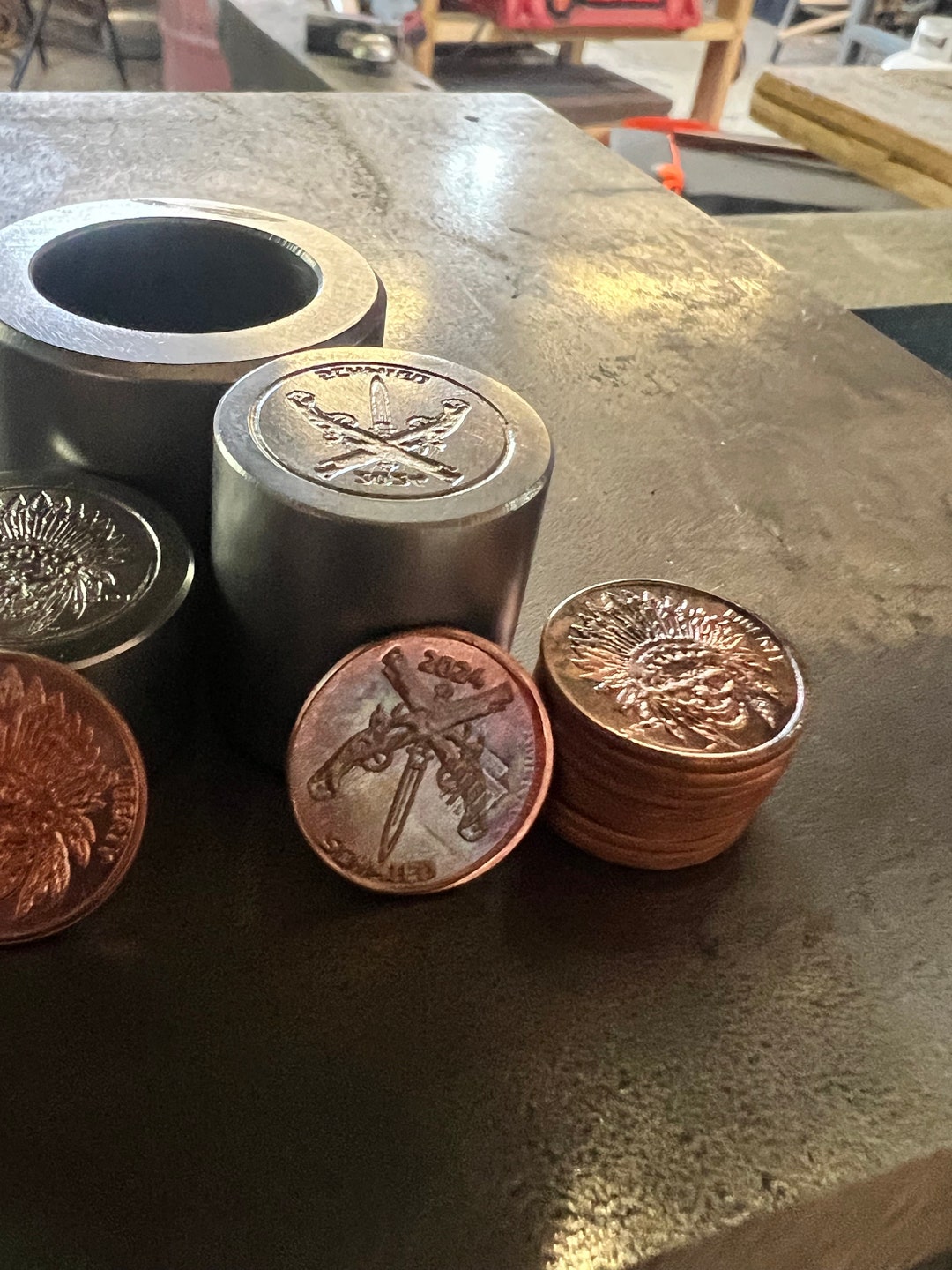 Chief Skull -blacksmith Trade Coin - Etsy