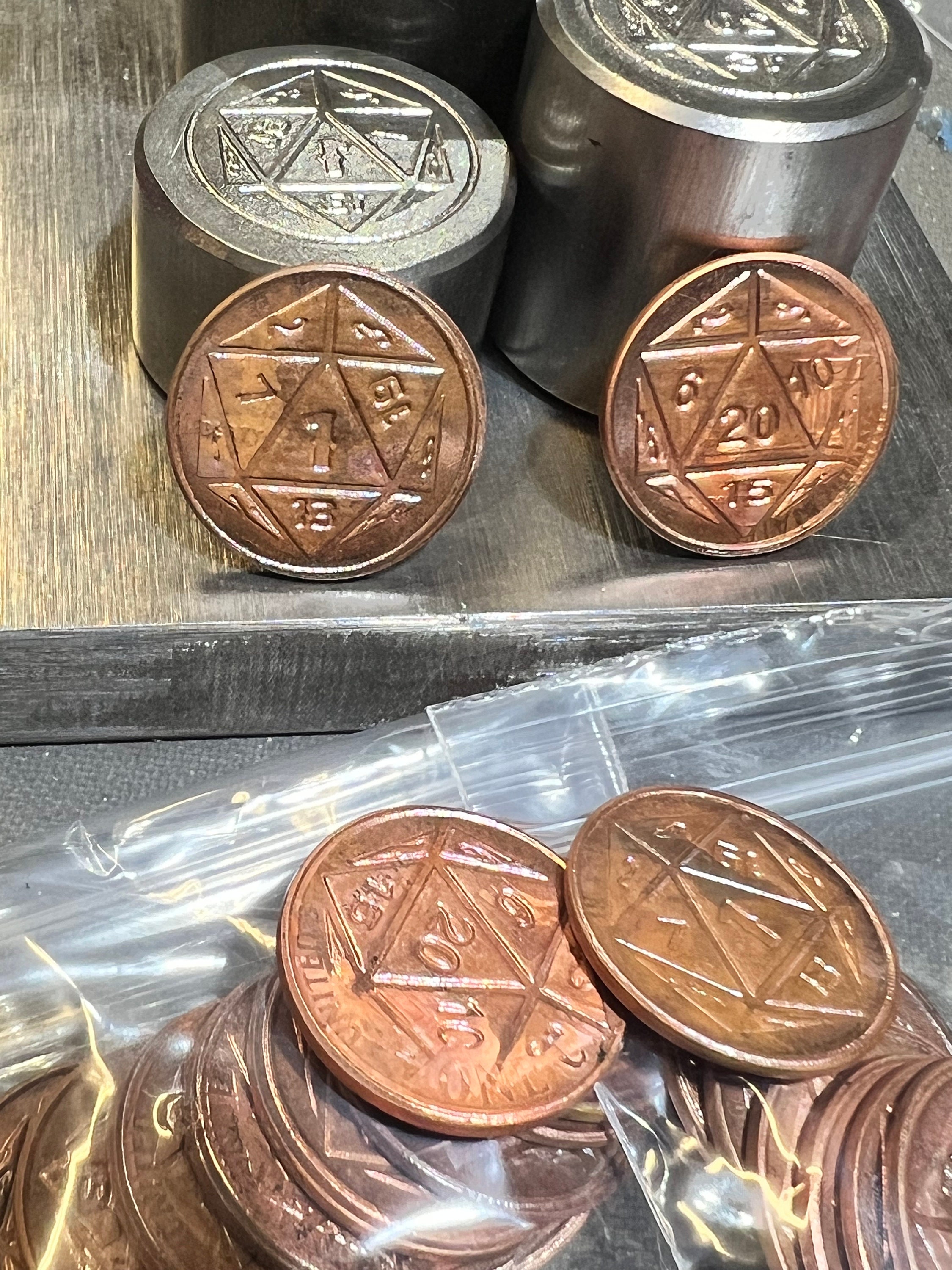 D&D Challenge Coin Toss, Natural 20/1 - Etsy