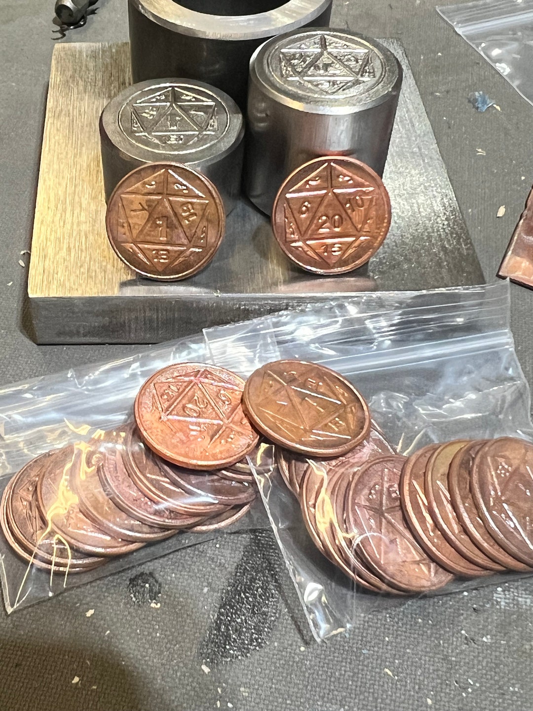 D&D Challenge Coin Toss, Natural 20/1 - Etsy