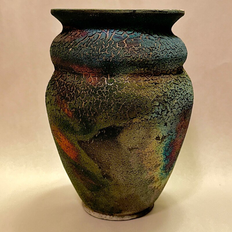 Raku Vase - Etsy