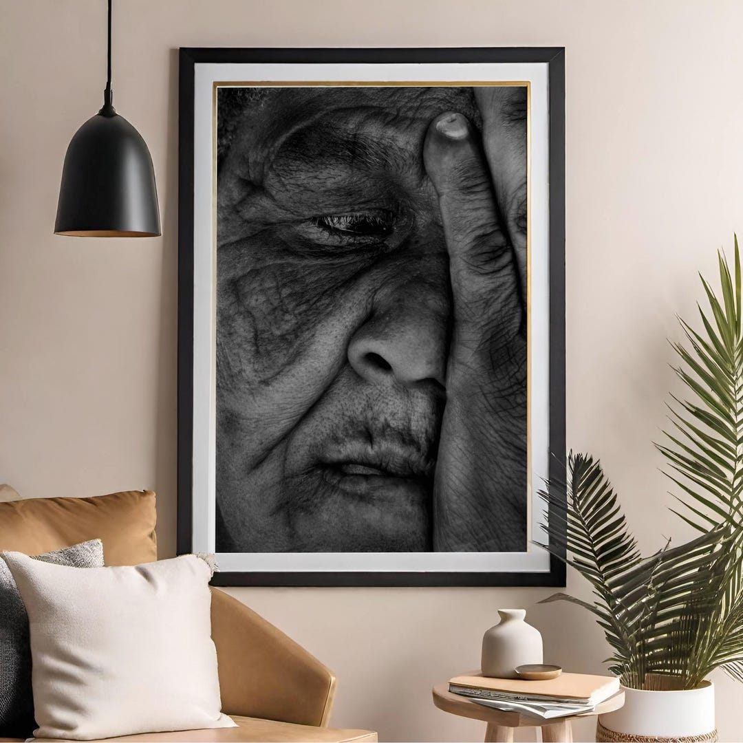 African Woman Sadness and Sorrow, Wall Art Printable, Original ...
