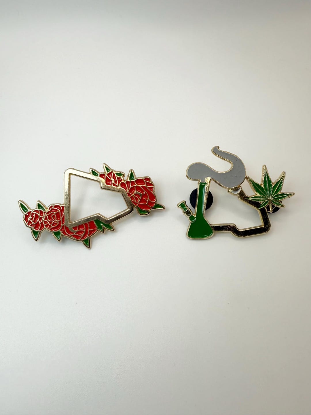 Hat Pins | Golden Roses Hat Pin | Flowers Hat Pins | New Era Frame Pin ...