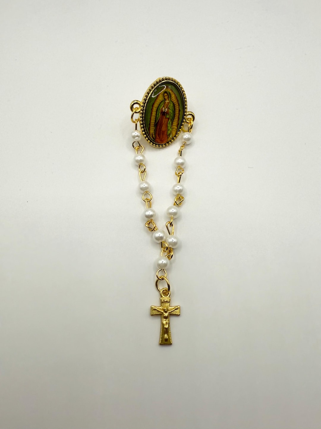 Hat Pins | Virgen De Guadalupe Hat Chain | Religious Hat Chain | Rosary ...