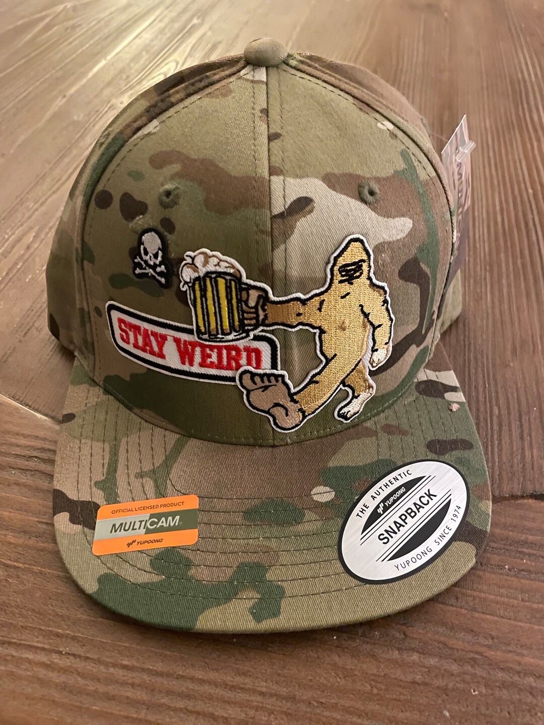 Stay Weird Yeti Camo Hat - Etsy