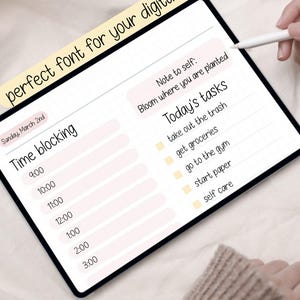 Handwritten Font Cute Teacher Neat Font for Notes Serif Font for ...