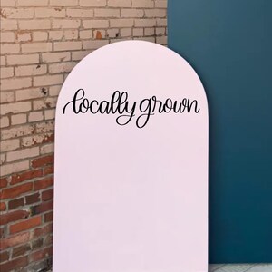 Locally Grown Baby Shower Svg Backdrop Arch Cricut File Farmers Market ...