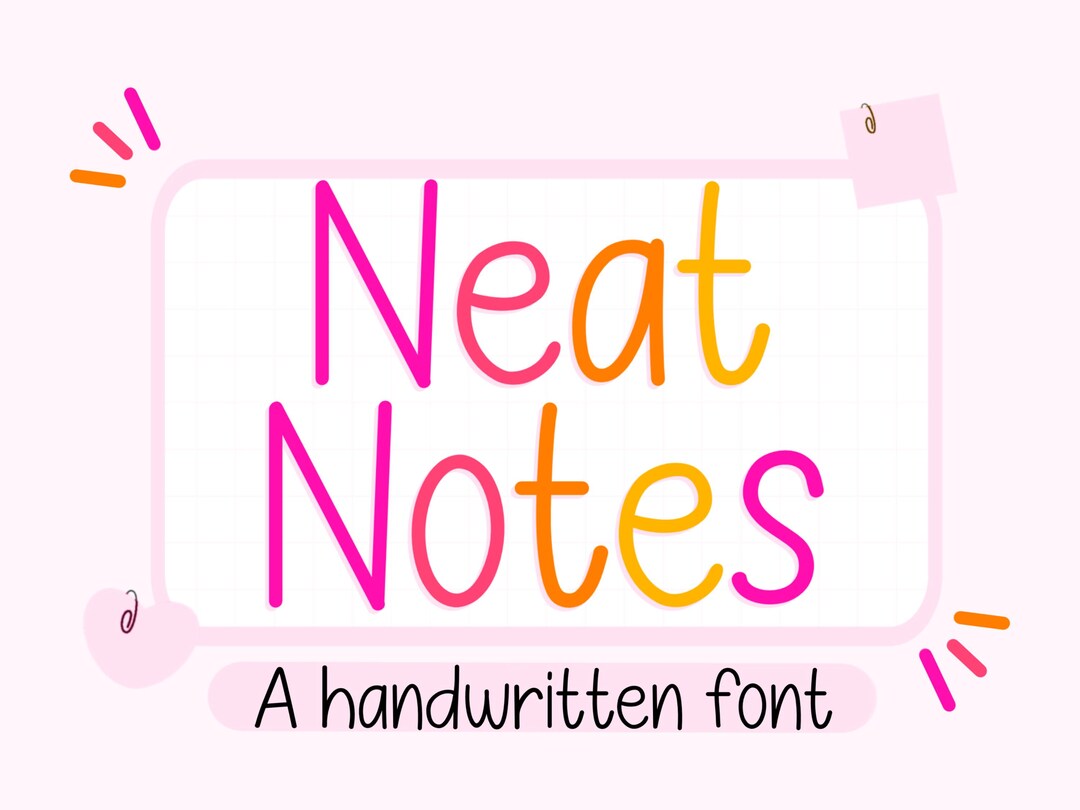 Handwritten Font Cute Teacher Neat Font for Notes Serif Font for ...