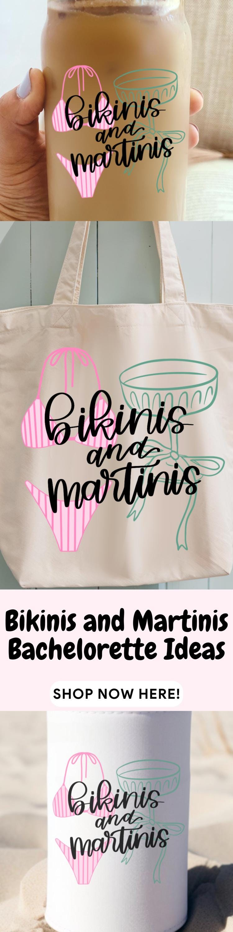 Bikinis and Martinis Svg Banner Bachelorette Party Bikinis and Martinis ...