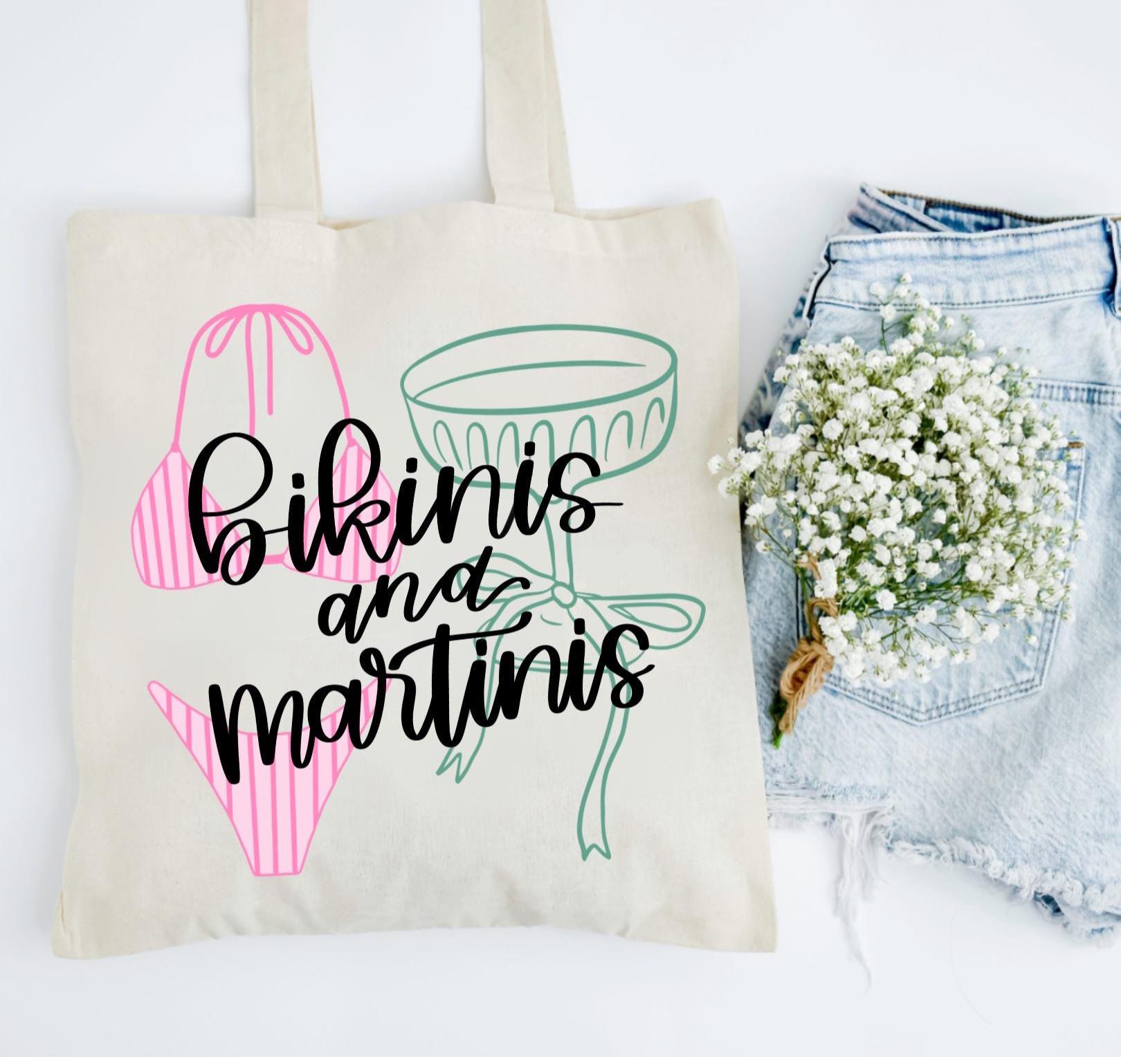 Bikinis and Martinis Svg Banner Bachelorette Party Bikinis and Martinis ...