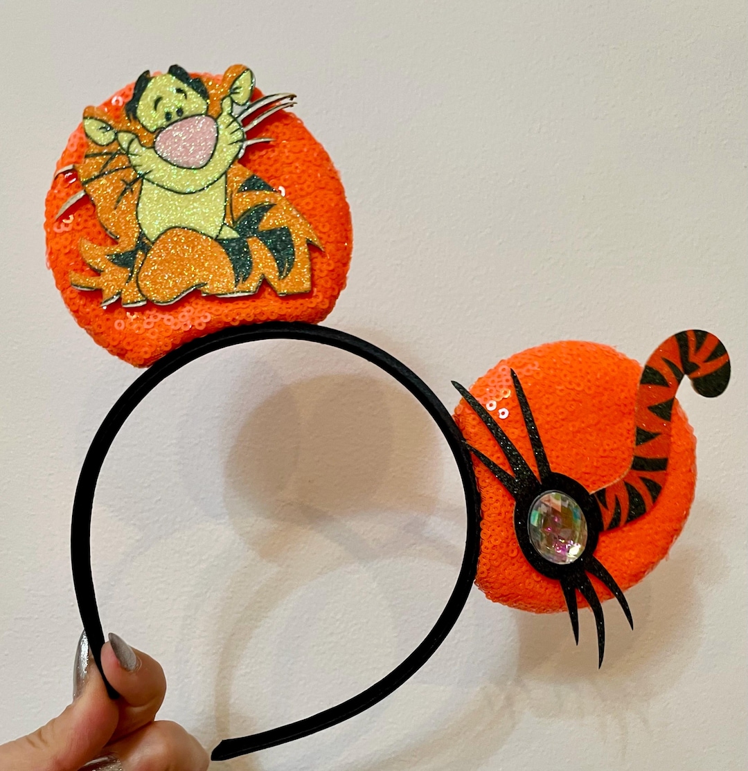 Winnie the Pooh TIGGER Inspired Mickey / Minnie Mouse Ears Headband ...