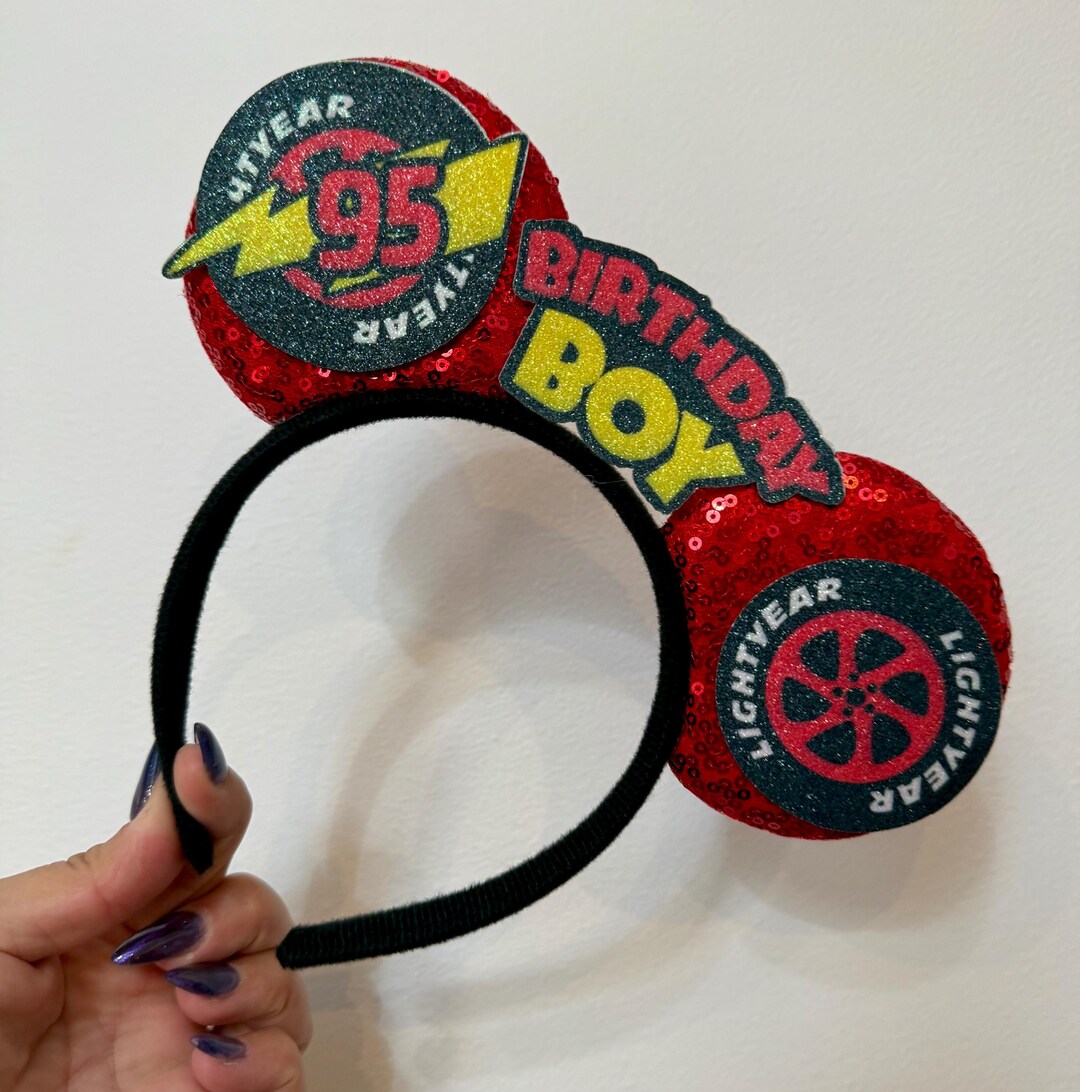 Birthday Boy Mickey Ears Headband: Cars & Buzz Lightyear Inspired - Etsy