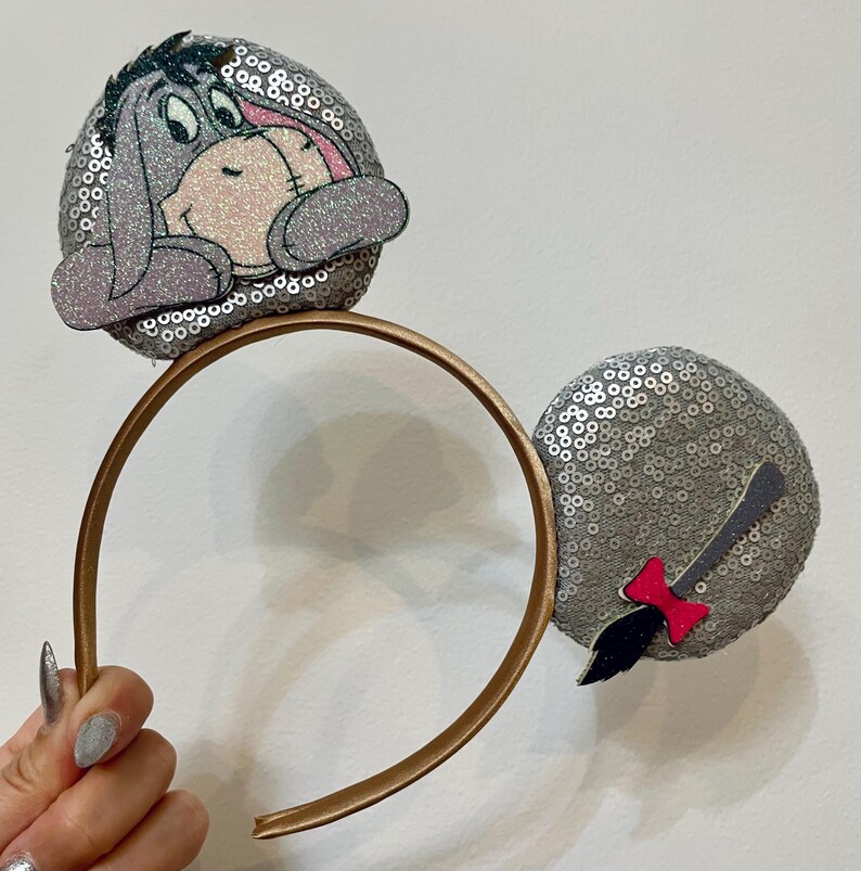 Winnie the Pooh EEYORE Inspired Mickey / Minnie Mouse Ears. - Etsy
