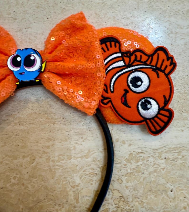 Nemo and Dory Mouse Ears Headband, Disney Inspired - Etsy